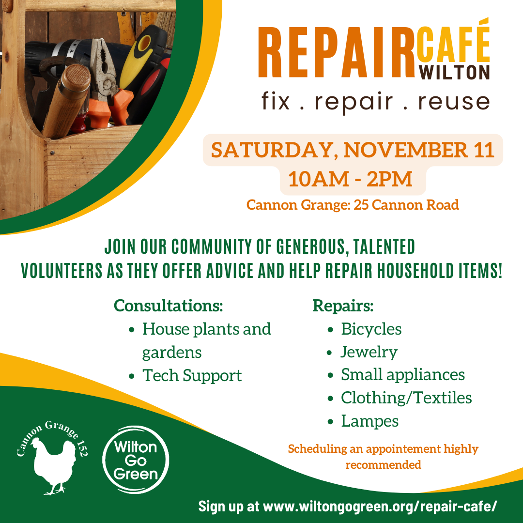Repair Cafe - Good Morning Wilton