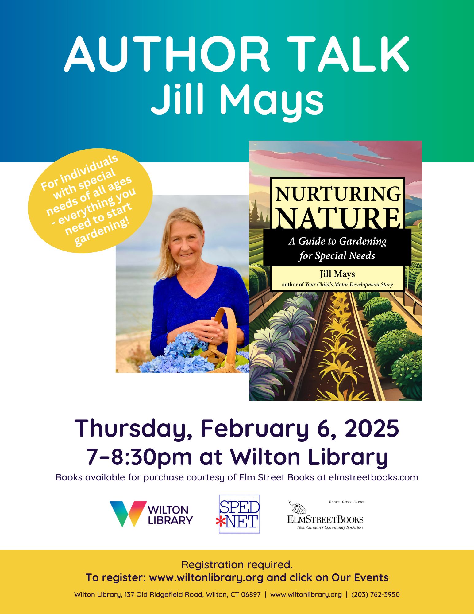 Author Talk with Jill Mays — "Nurturing Nature: Gardening for Special Needs" - Good Morning Wilton