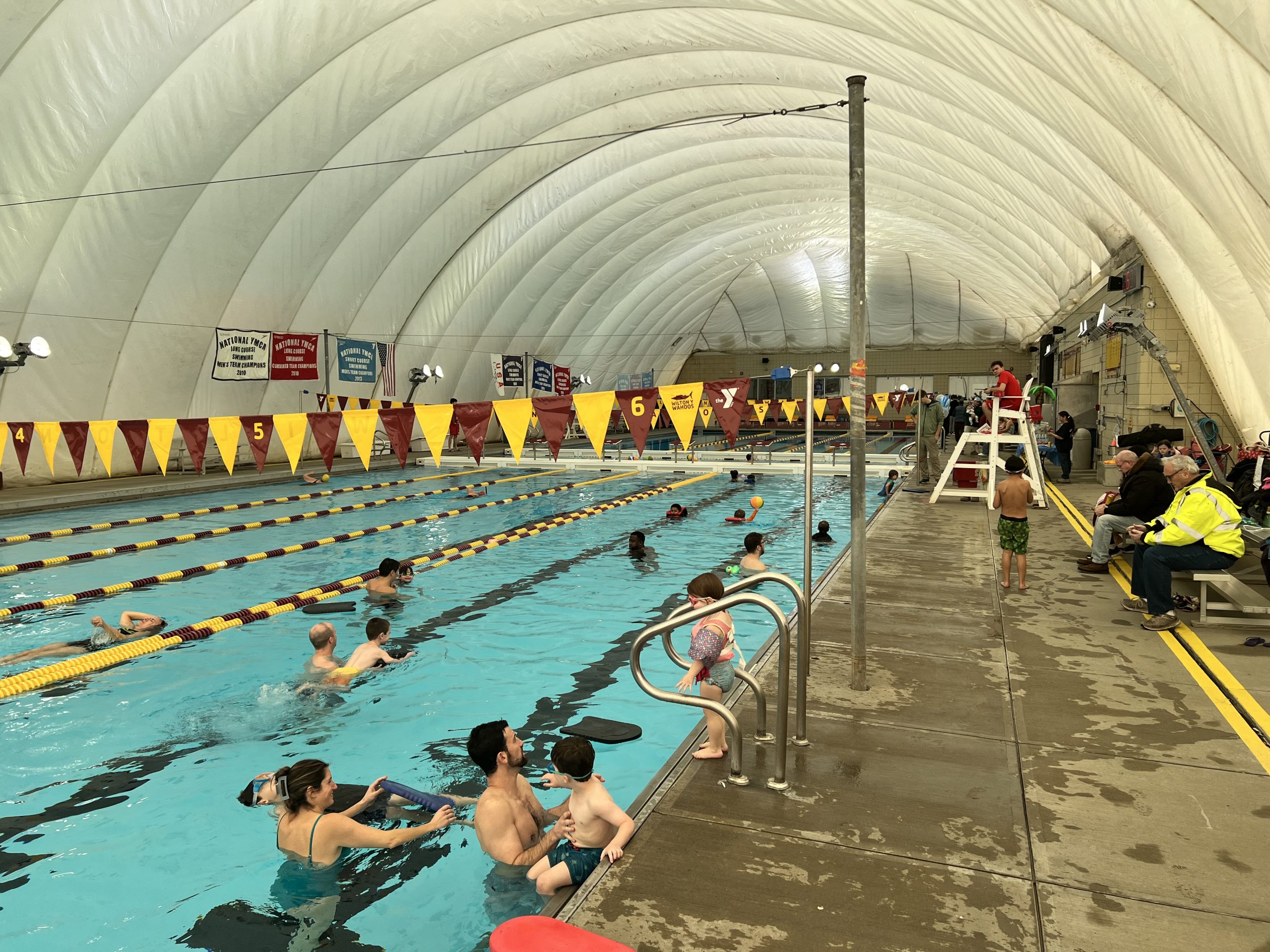 Splashy Celebration for Reopening of YMCA's Flood-Damaged 50M Pool ...