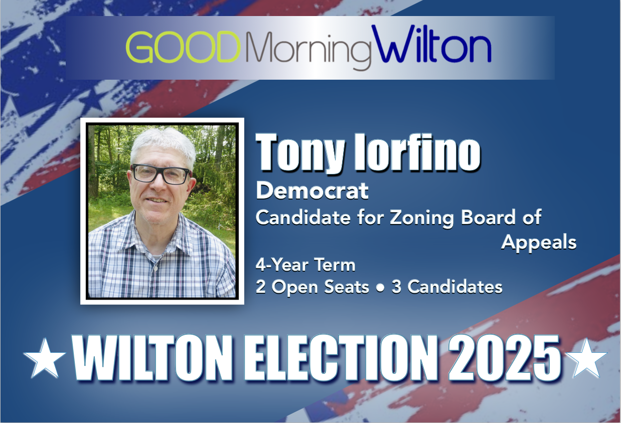 ELECTION 2025 — Tony Iorfino (D), Candidate for Zoning Board of Appeals ...